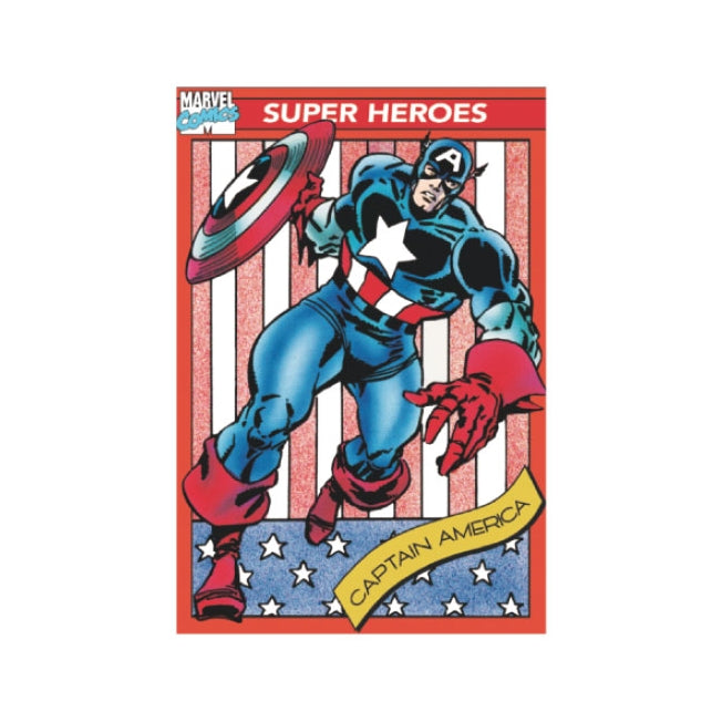 Captain America Superhero Postcard